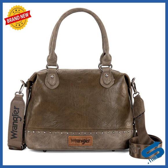 Bags | Twotone Barrel Satchel Purse Top Handle Shoulder Bag Retro ...